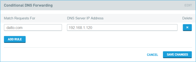 Conditional DNS Forwarding