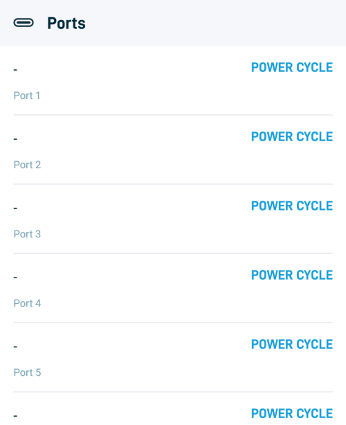 Datto Networking App: Power Devices