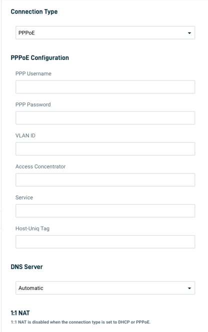 Routers: WAN settings