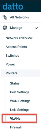 Routers: VLAN Settings