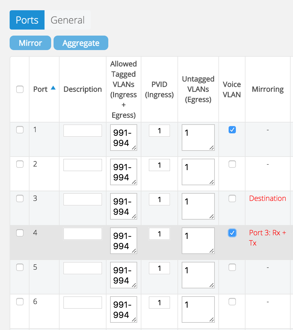 Legacy Open Mesh: Configuring Voice VLANs