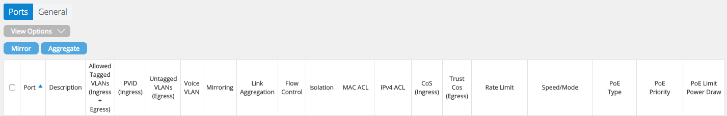 Legacy Open Mesh: Viewing and Configuring a Switch