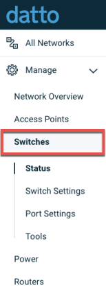 How do I transfer Datto Networking devices from one network to another?
