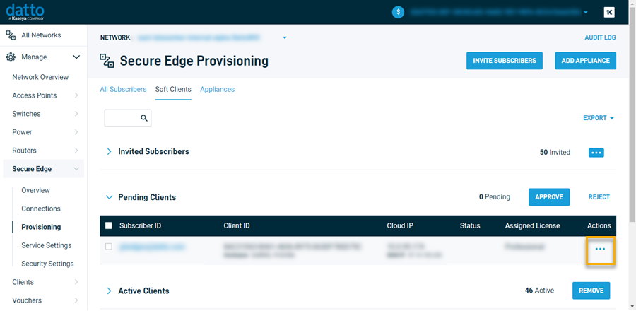 Deploying the Secure Edge softclient