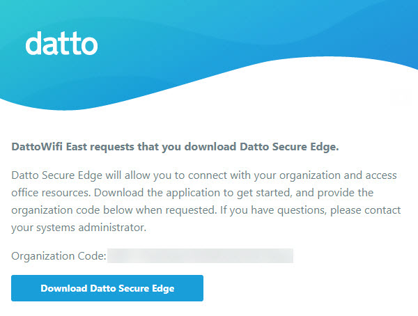 Datto Secure Edge software client: User Installation guide