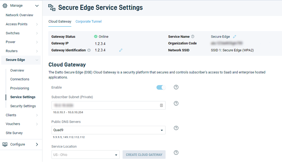 Configuring the Meraki MX series for use with Secure Edge